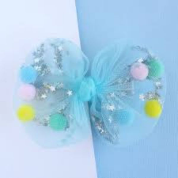 Hickmott's Supa News. BLUE CONFETTI BOW